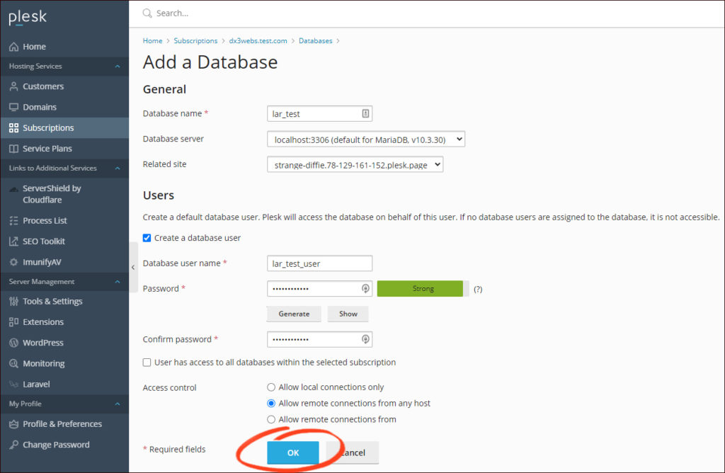 Plesk Laravel Toolkit - DX3 Webs