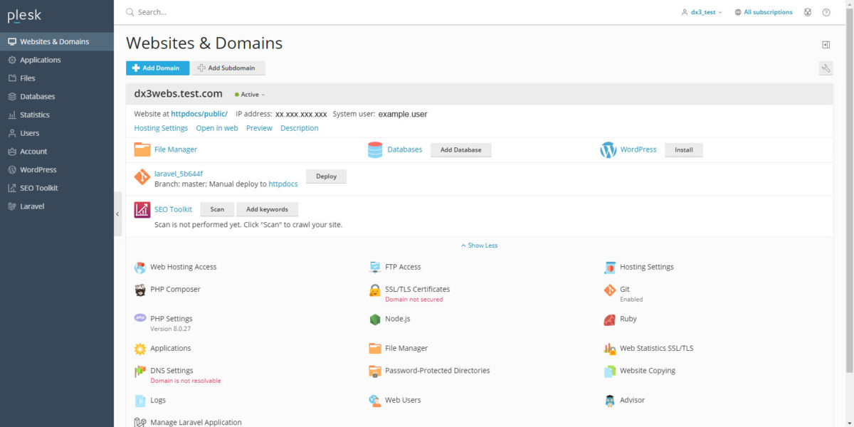 Plesk vs cPanel - DX3 Webs